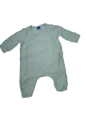 Old Navy | Bottoms | Old Navy Sage Green Muslin Gauze Wrap Romper 3m ...